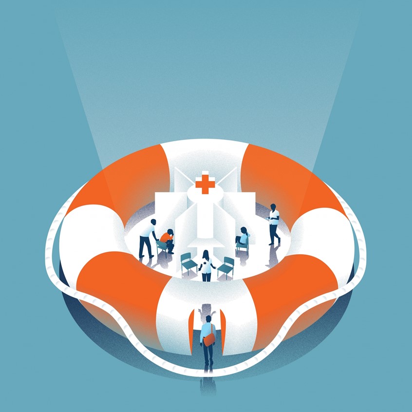 Clinic saves lives Illustration by Neil Webb | Medical Illustration ...