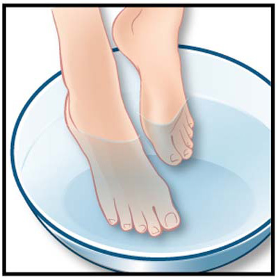 Therapeutic foot soak in tub Illustration by Nicole Jones | Medical ...