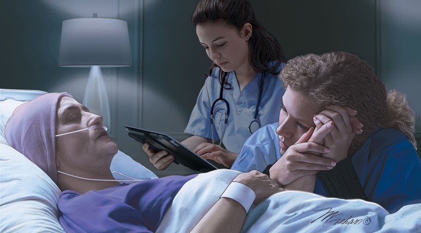 End of Life Care Illustration by Michele Graham | Medical Illustration ...